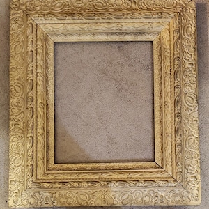 Antique Gold Frame Vintage Large Thick Frame Farmhouse Decor Wedding ...