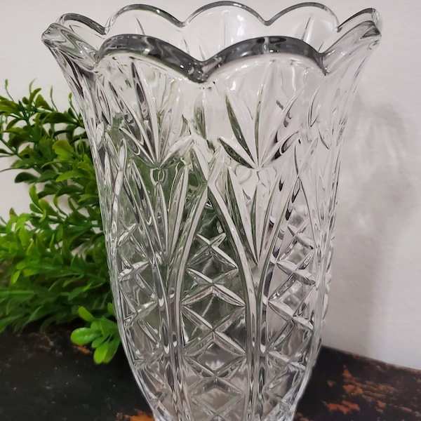 Crystal Flower Vase - Etsy