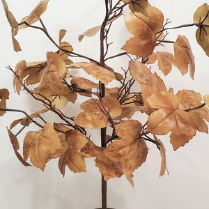 Old Maple Leaves 33" Fall Tree Viral Autumn Brown Maple Leaf Farmhouse ...