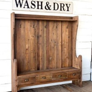 Farmhouse Embossed Metal "wash & Dry" Sign Black and White Fixer Upper ...