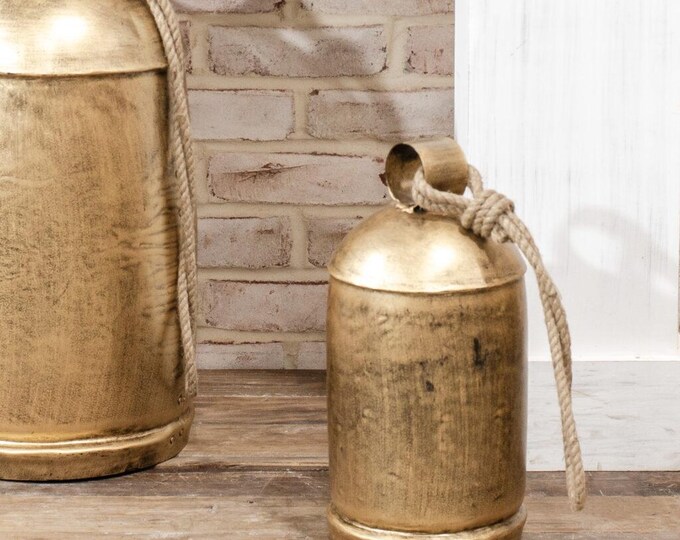 Jumbo Extra Large Brushed Gold Metal Large 16