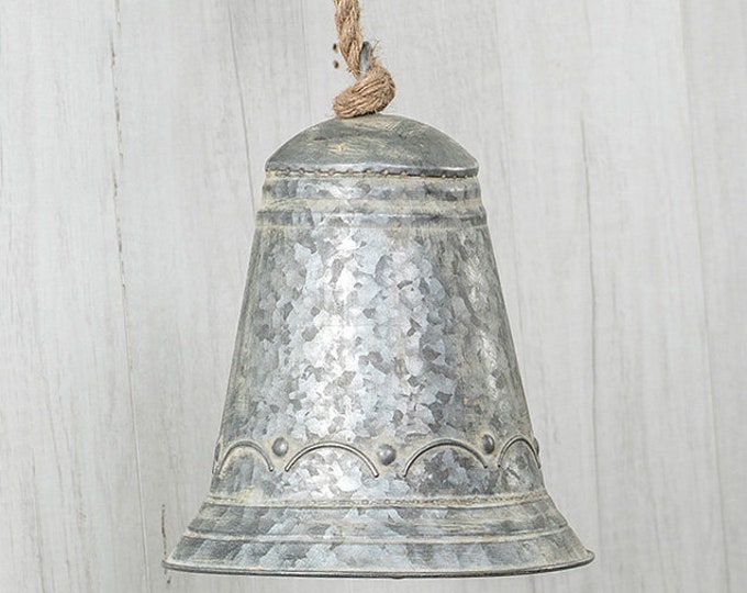 Christmas 10 Metal Cylinder Bell Small Size Christmas Decorating Metal ...