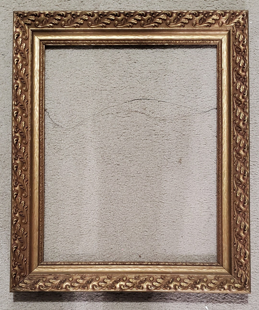 Antique Gold Frame Vintage Large Thick Frame Farmhouse Decor Wedding ...