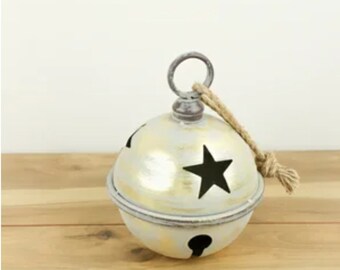 Jumbo Extra Large Red Metal Tin Large 20" Jingle Bell Christmas ...