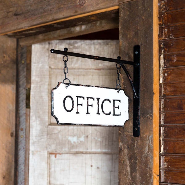 Hanging Office Sign - Etsy