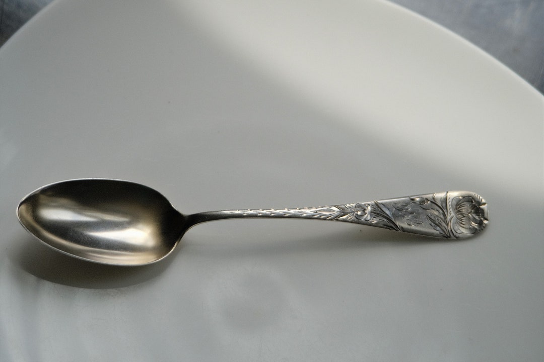 Antique Sterling Silver R Wallace and Son Tea Spoon - Etsy