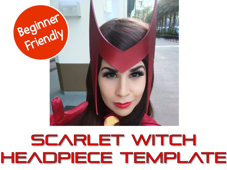 Cosplay Prop Template for X-men Scarlet Witch Headpiece | Etsy