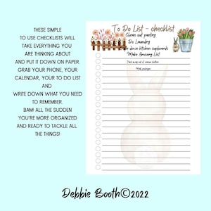 Spring Designs - to Do Checklists, Daily, Monthly, Bill Pay/tracker ...