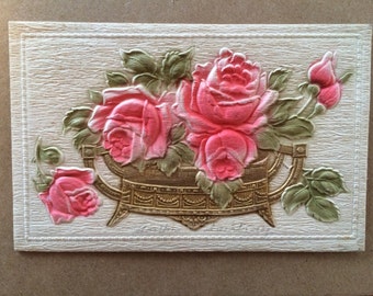 Embossed postcard | Etsy