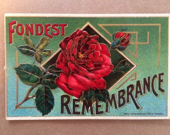 Rose postcard | Etsy