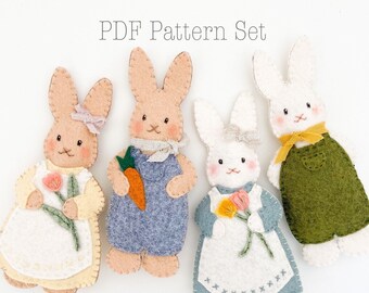Felt Easter Bunny - Etsy