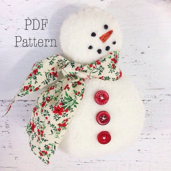 Snowman Sewing Pattern