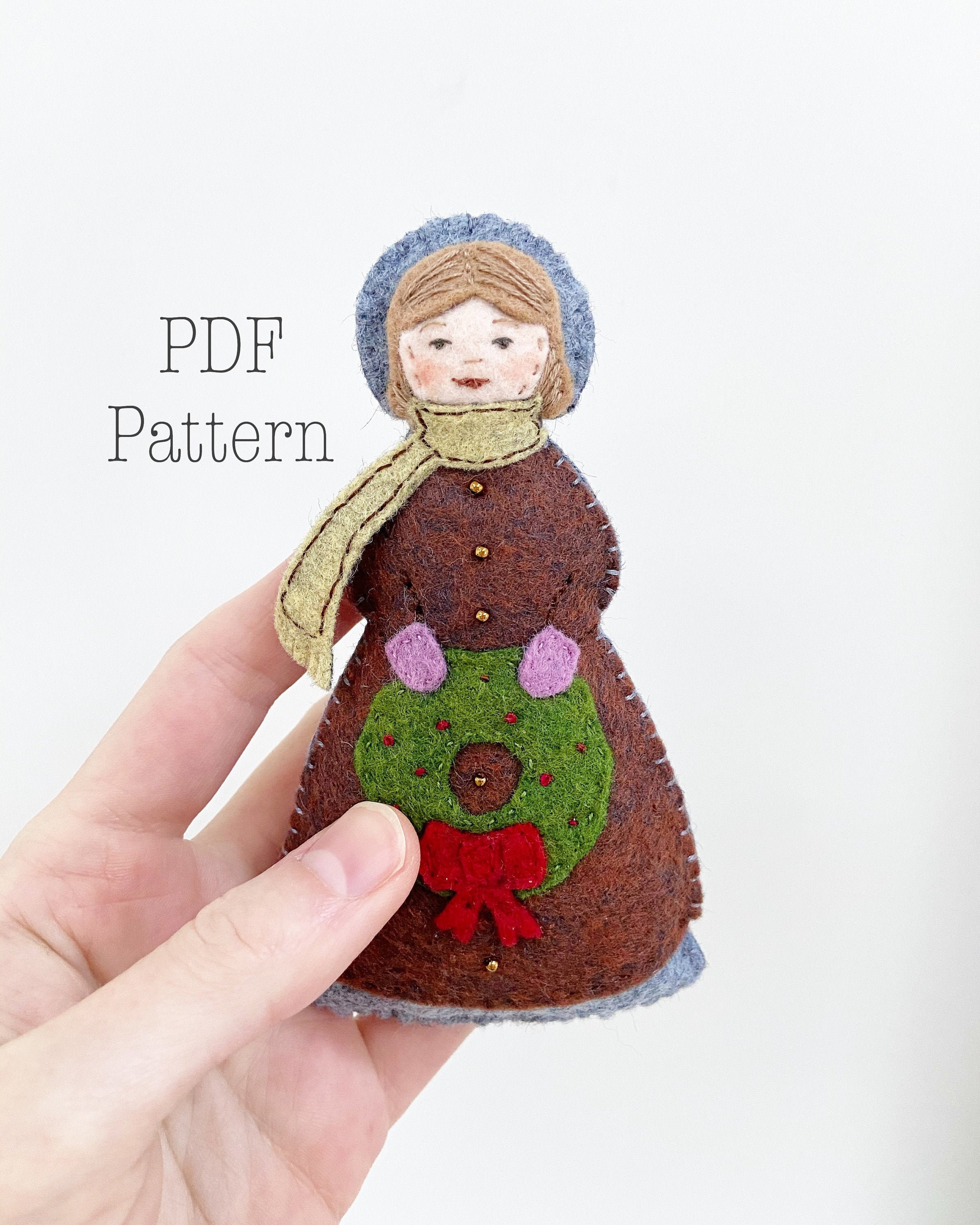 Felt Christmas Ornament Pattern Felt PDF Pattern Meg March - Etsy UK