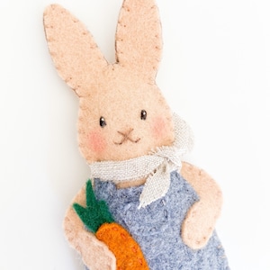 Peter Cottontail Felt Ornament Pattern, Felt Easter Ornament Pattern ...