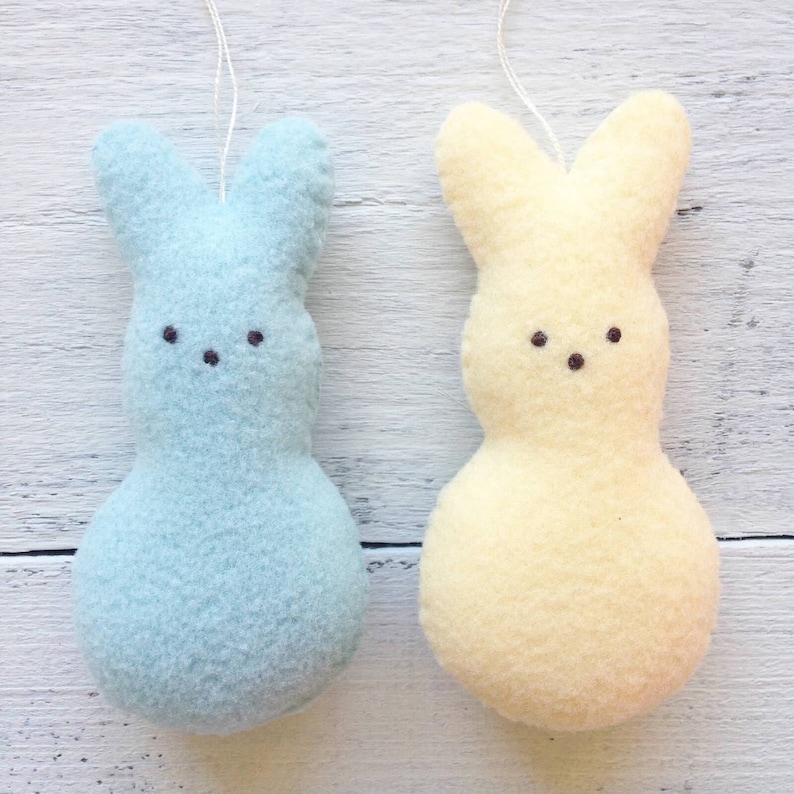 Peep Bunny Ornament Pattern Bunny PDF Sewing Pattern Peeps - Etsy