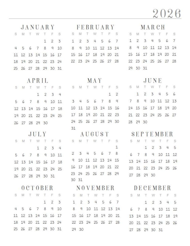 NEW VERSION* 2026 Portrait Lined Monthly Calendar | Portrait | 8.5x11 ...