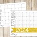 2024 Landscape Lined & Unlined Monthly Calendars 8.5x11 LANDSCAPE Jan ...