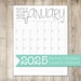 2025 Portrait Lined & Unlined Monthly Calendars | PORTRAIT | 8.5x11 ...