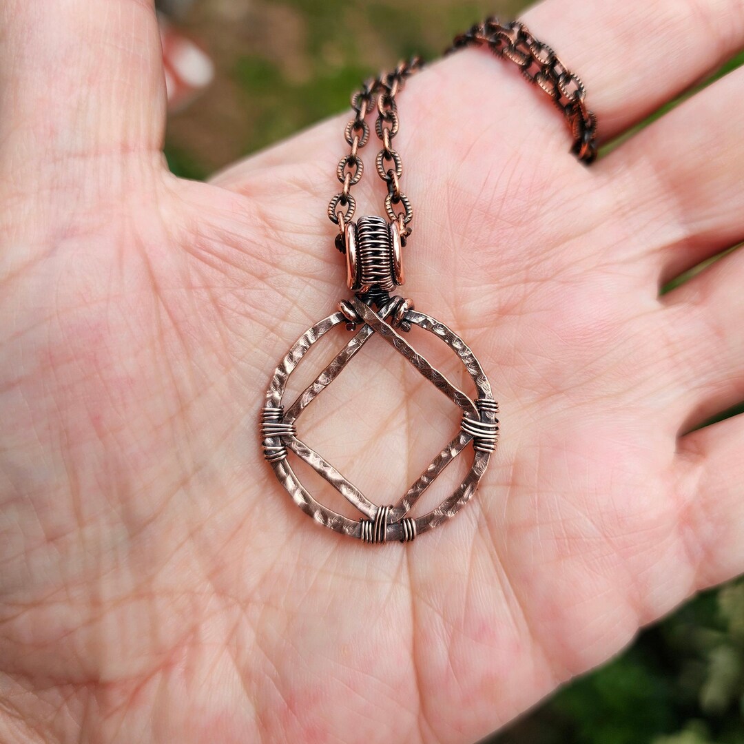 Handmade Narcotics Anonymous Recovery Sobriety Pendant Necklace Made ...