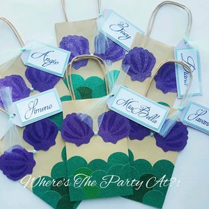 Mermaid Party Favor Bags/mermaid Party/goodie Bags/treat Bags - Etsy