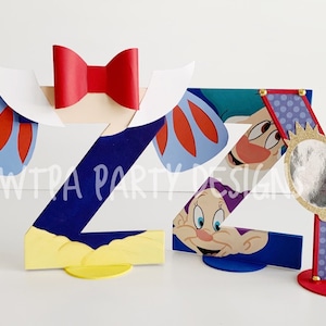 Snow White Inspired Letter/ Princess Letters/snow White Party - Etsy