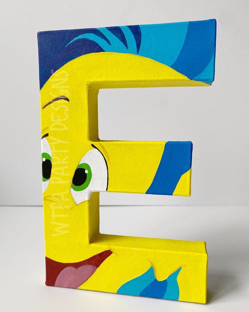 Little Mermaid Inspired Letters/ Little Mermaid Party Decor/ Kids Room ...