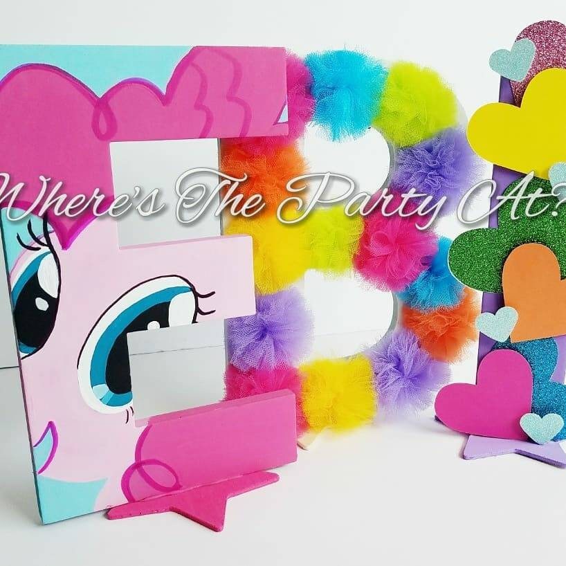 My Little Pony Inspired Name Letters/my Little Pony Party - Etsy