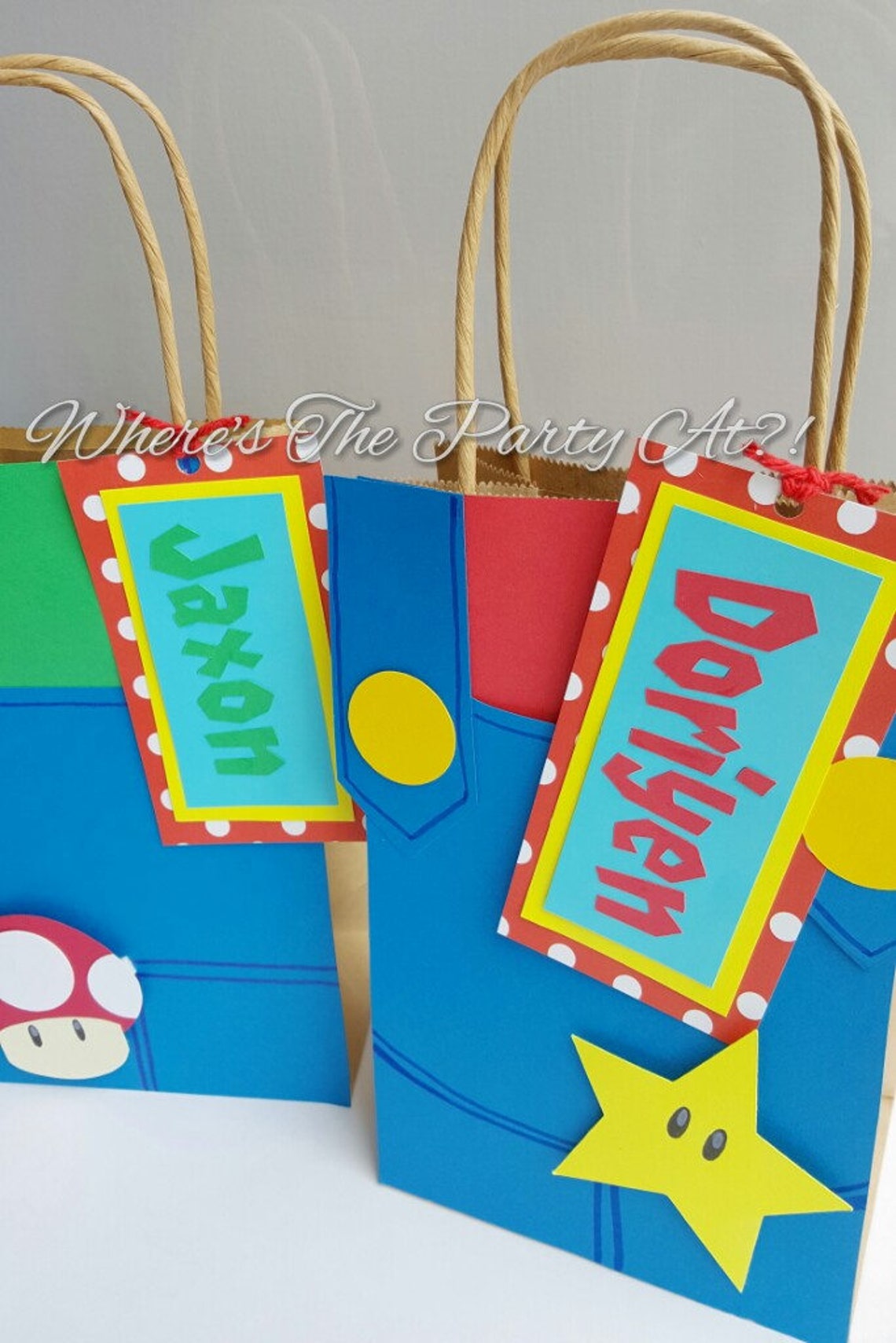 Super Mario Bros Party Favor Bags | Etsy