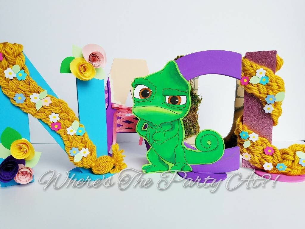 Tangled Inspired Letters/rapunzel/tangled Party/tangled | Etsy