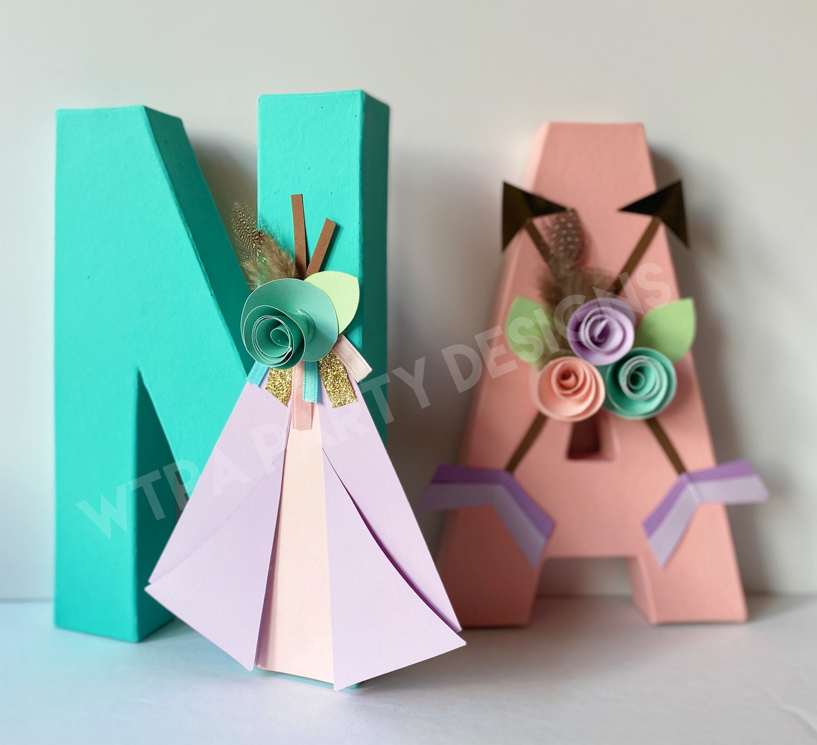 Boho Letters Bohemian Theme Party Decor Birthday Decor - Etsy