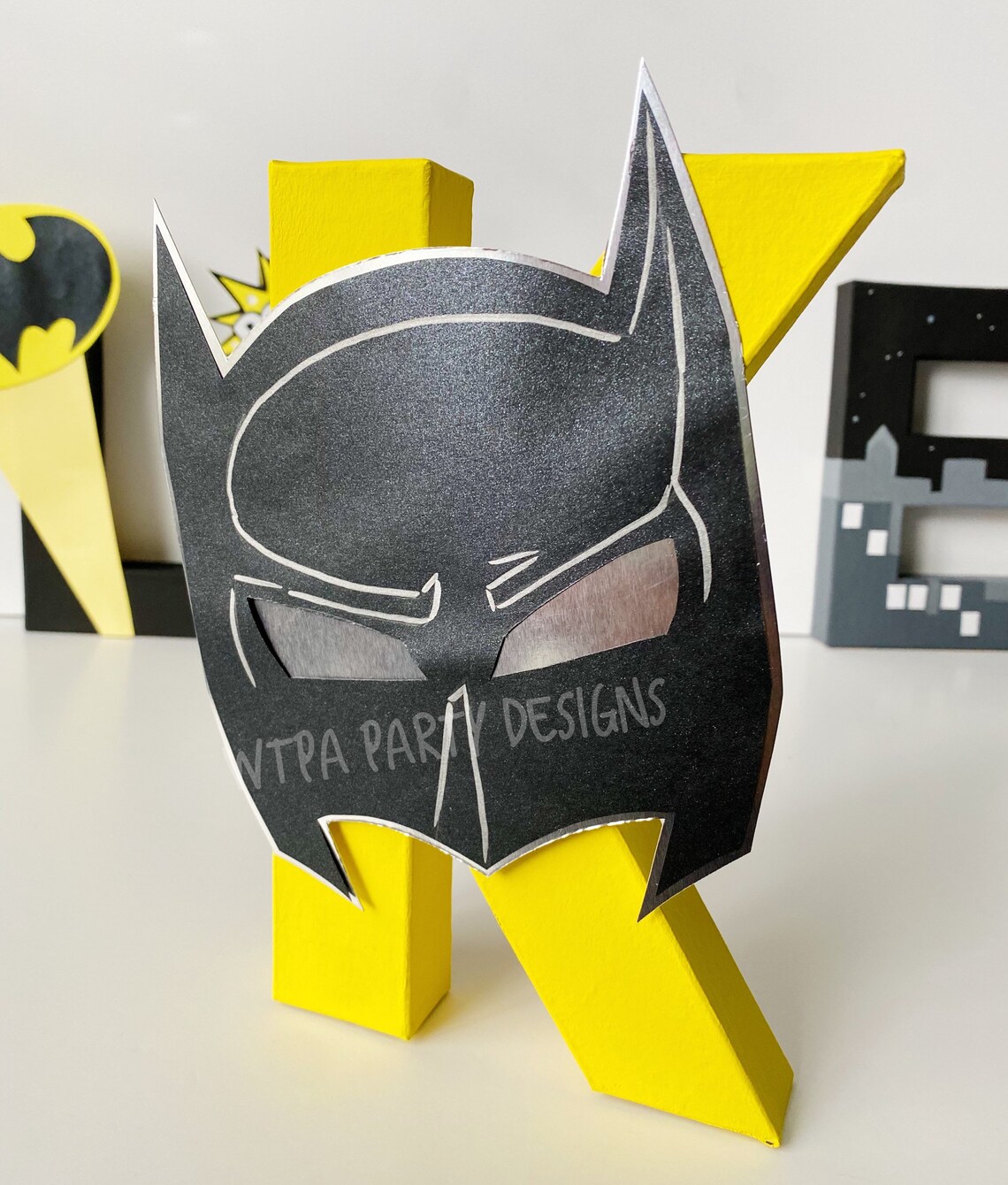 Batman Inspired Letters/superhero Party Letters/ Superhero - Etsy