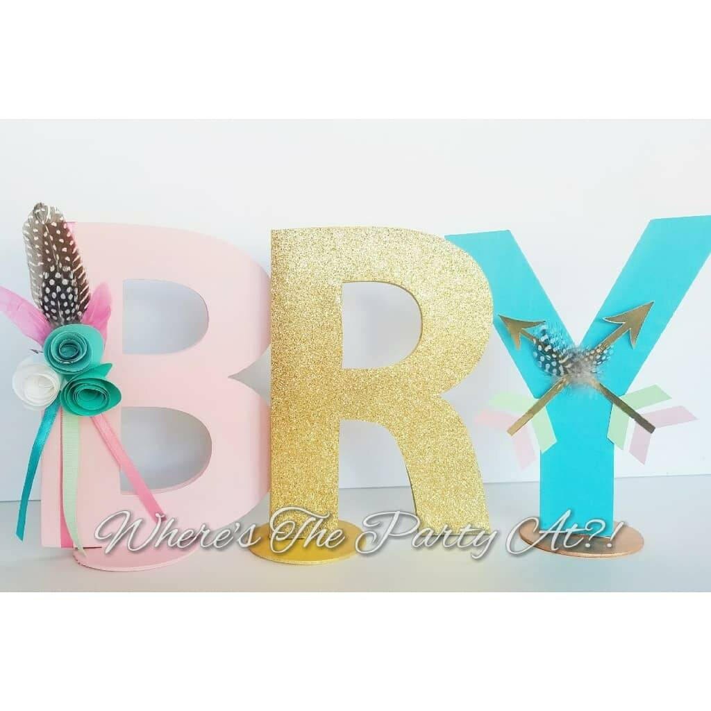 Boho Letters Bohemian theme party decor birthday decor | Etsy