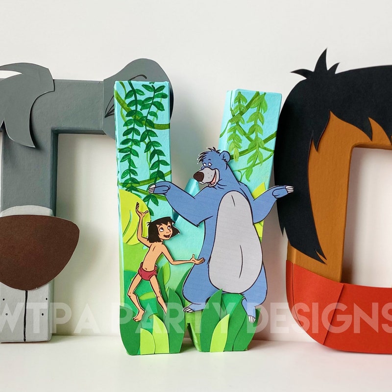 Jungle Letters - Etsy
