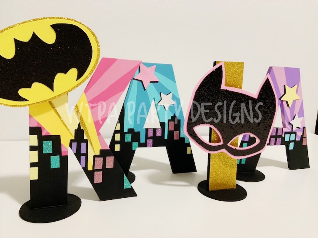 Superhero Girl Letters - Etsy