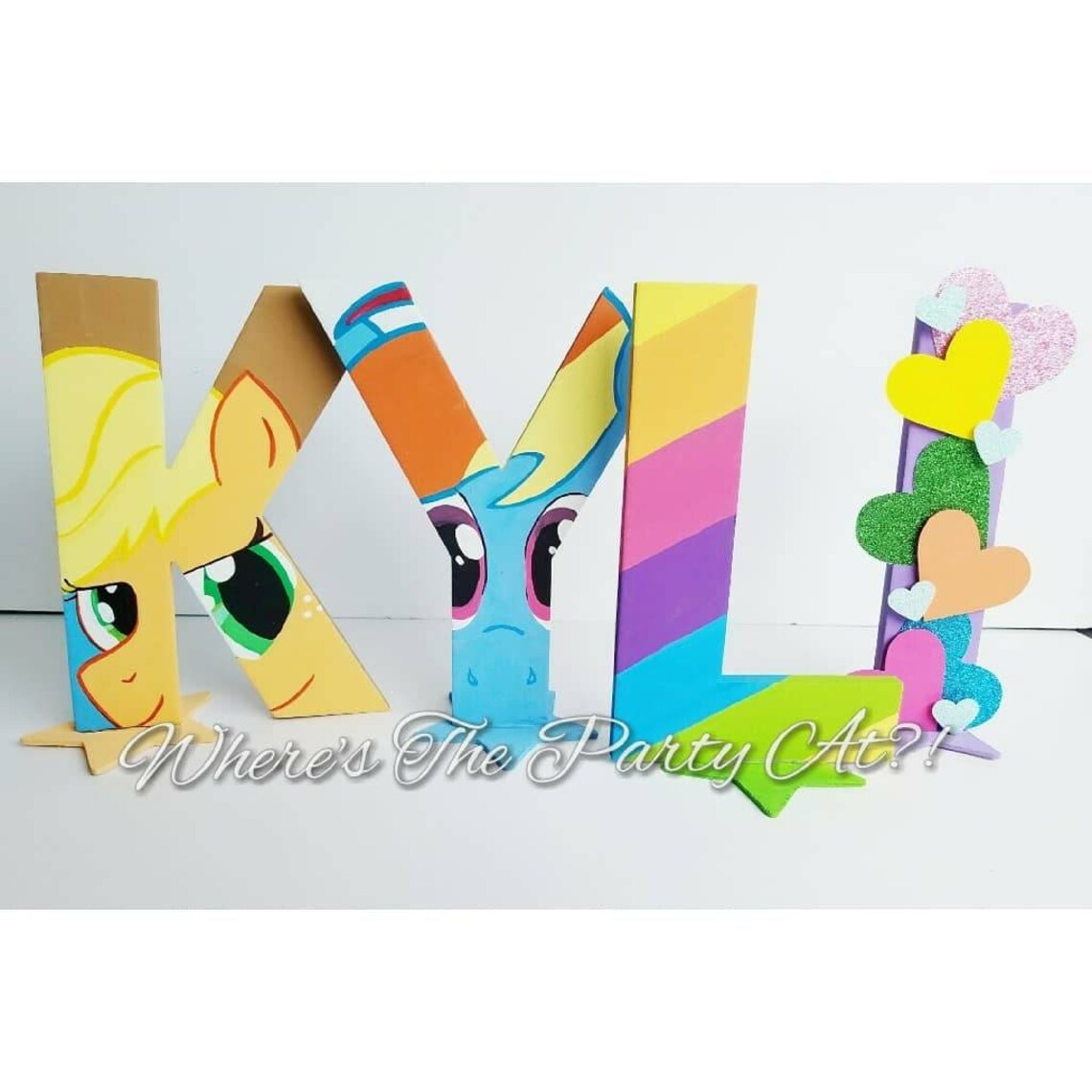 My Little Pony Inspired Name Letters/my Little Pony Party - Etsy