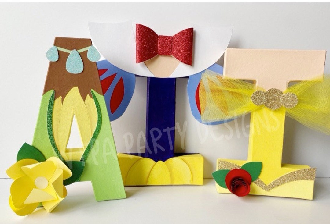 Princess Inspired Letters/princess Party/princess Name Letters - Etsy
