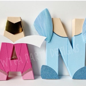 Princess Inspired Letters/princess Party/princess Name Letters - Etsy