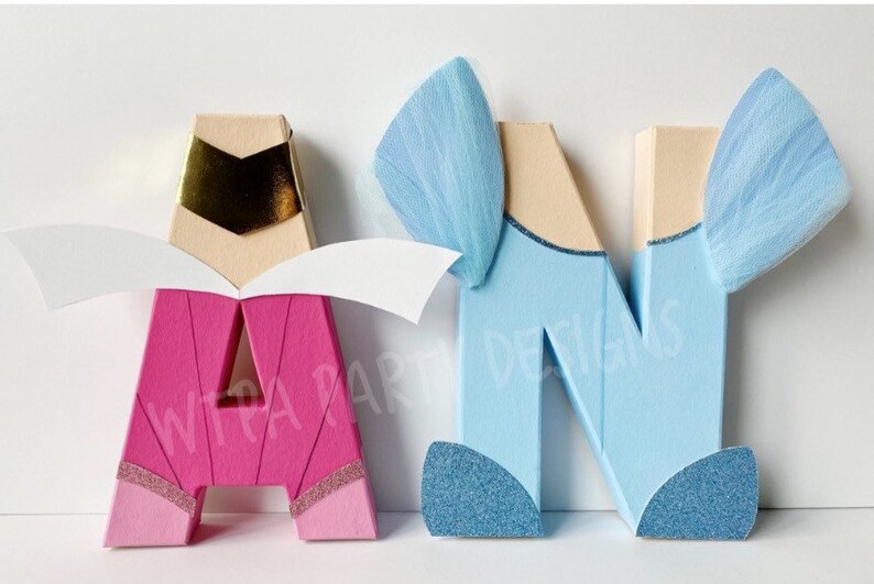 Princess Inspired Letters/princess Party/princess Name Letters - Etsy