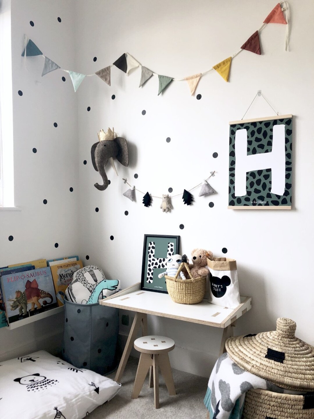Polka Dot Wall Decals for Kids Rooms, Spotty Wall Stickers, Nursery ...