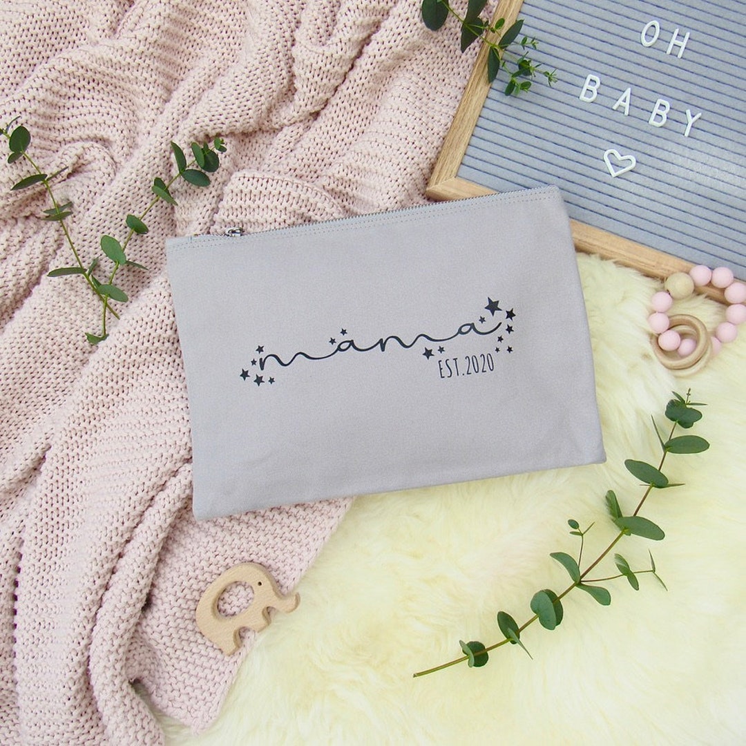 Personalised Mama Star Make up Pouch, Nappy Clutch, Hospital Bag ...