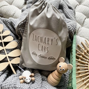 Personalised Toy Car Bag, Kids Decor, Kids Playroom Toy Storage, Kids ...