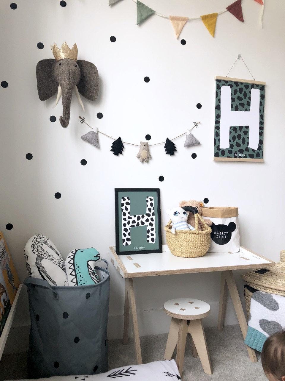 Polka Dot Wall Decals for Kids Rooms, Spotty Wall Stickers, Nursery ...