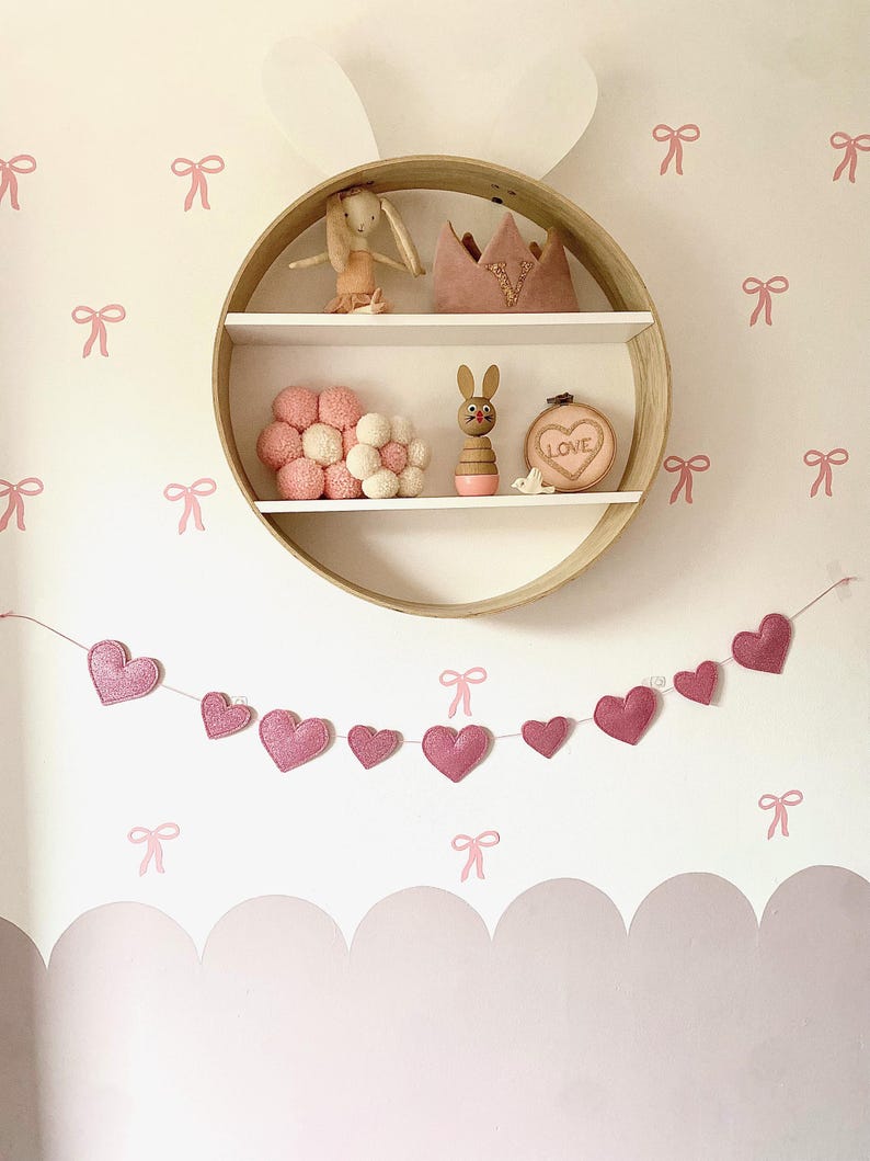 Hand Drawn Bow Wall Decals, Cute Bow Wall Stickers, Girls Room Decor ...