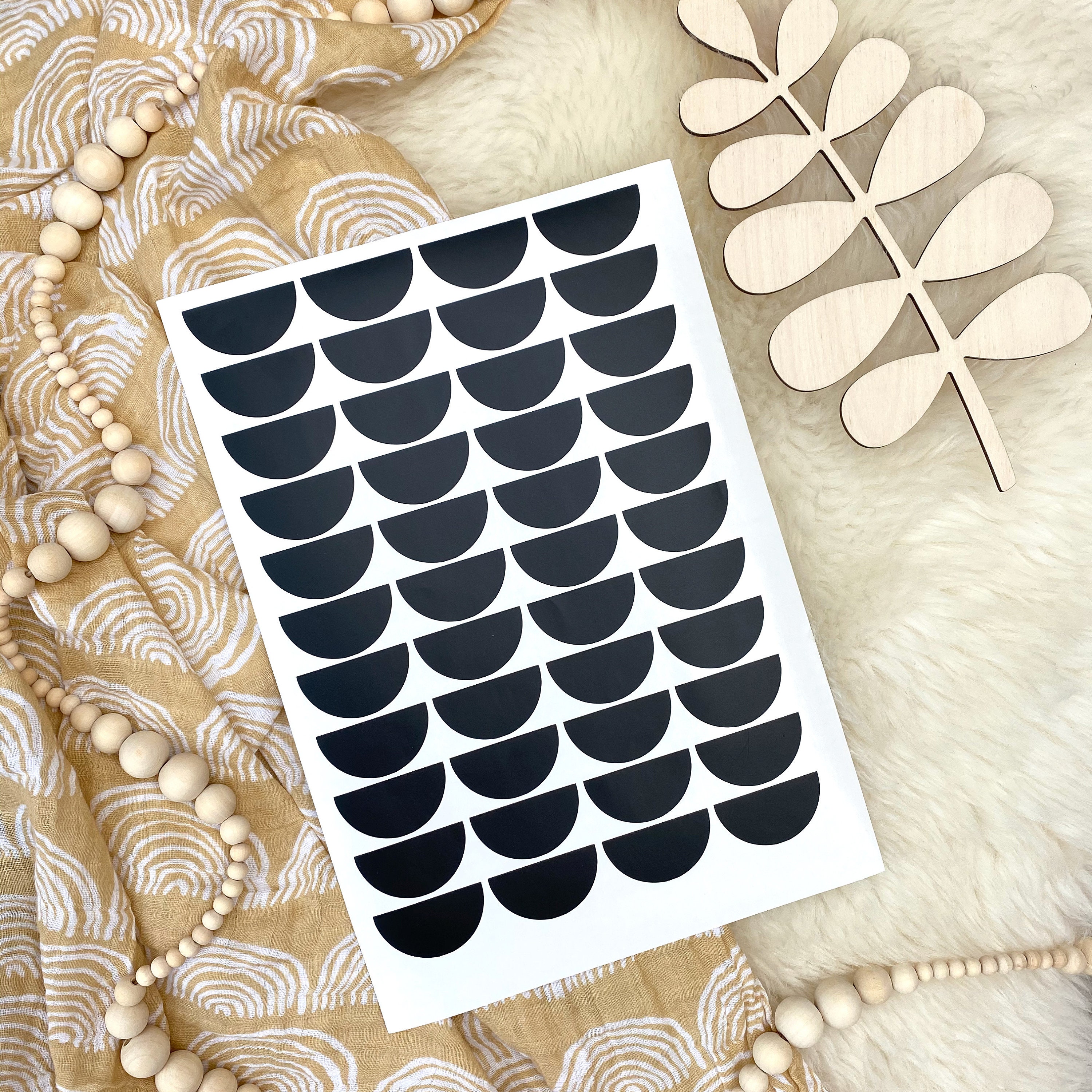 Scallop Wall Decals for Kids Rooms Boho Nursery Wall - Etsy