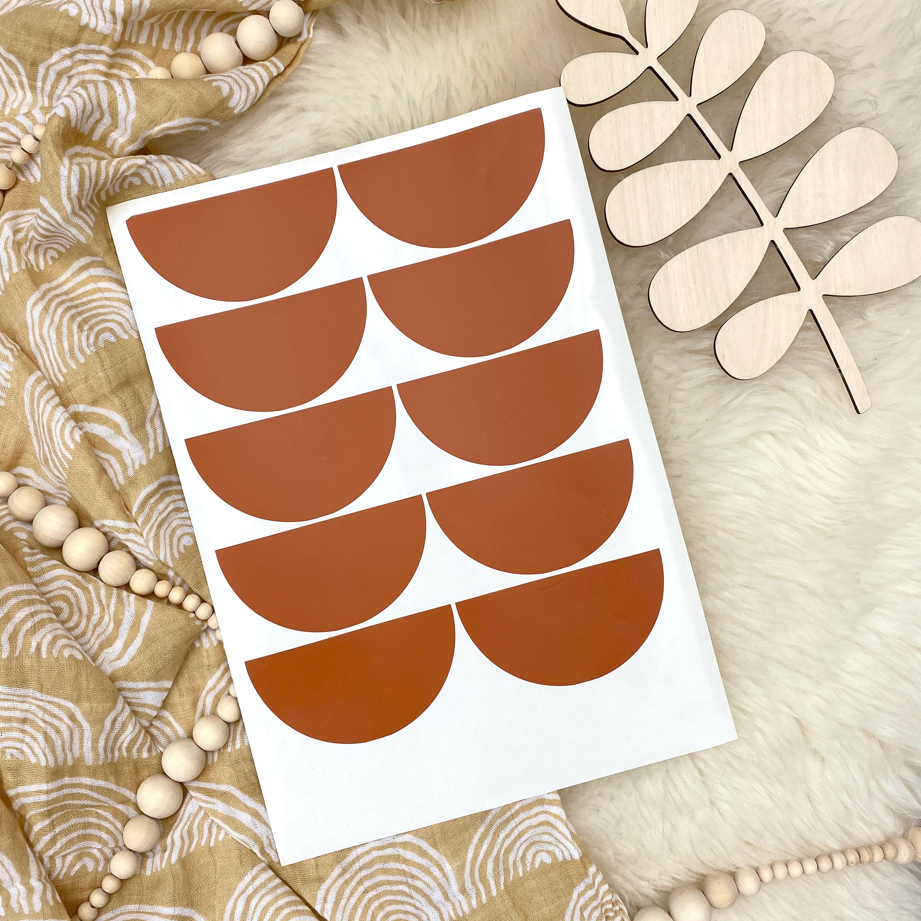 Scallop Wall Decals for Kids Rooms Boho Nursery Wall - Etsy