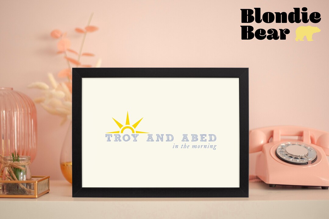 Community Quote Poster, Troy and Abed in the Morning, Quote Print ...