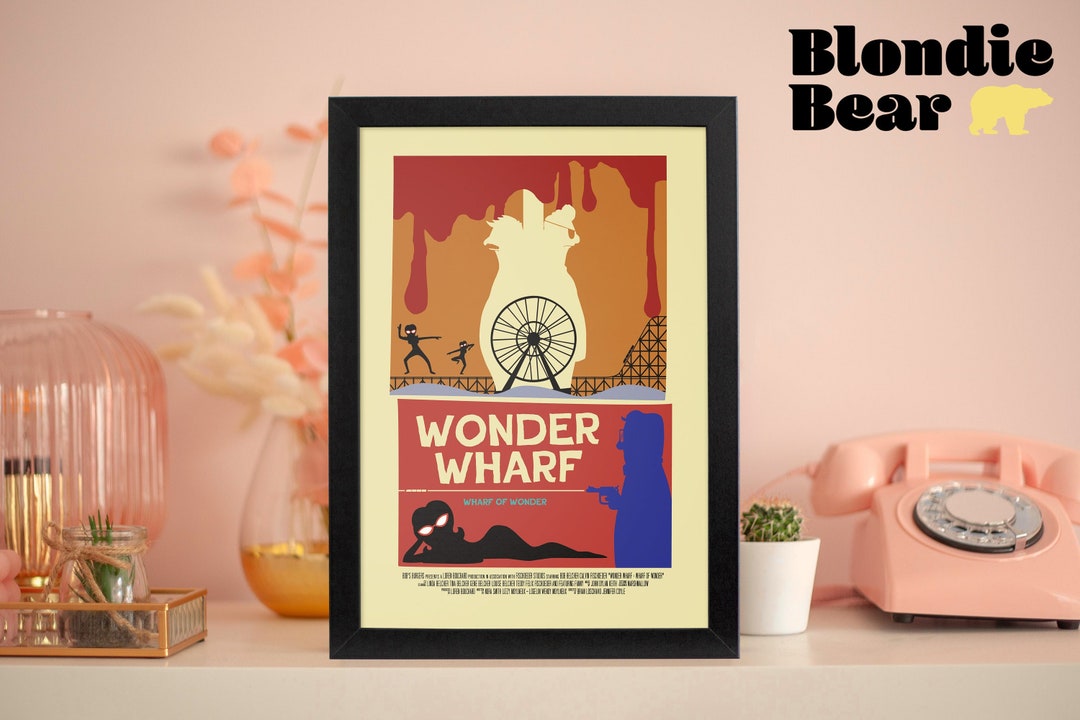 Bob's Burgers Print, Wonder Wharf Print, Bob's Burgers Gifts, A4 8.3 X ...