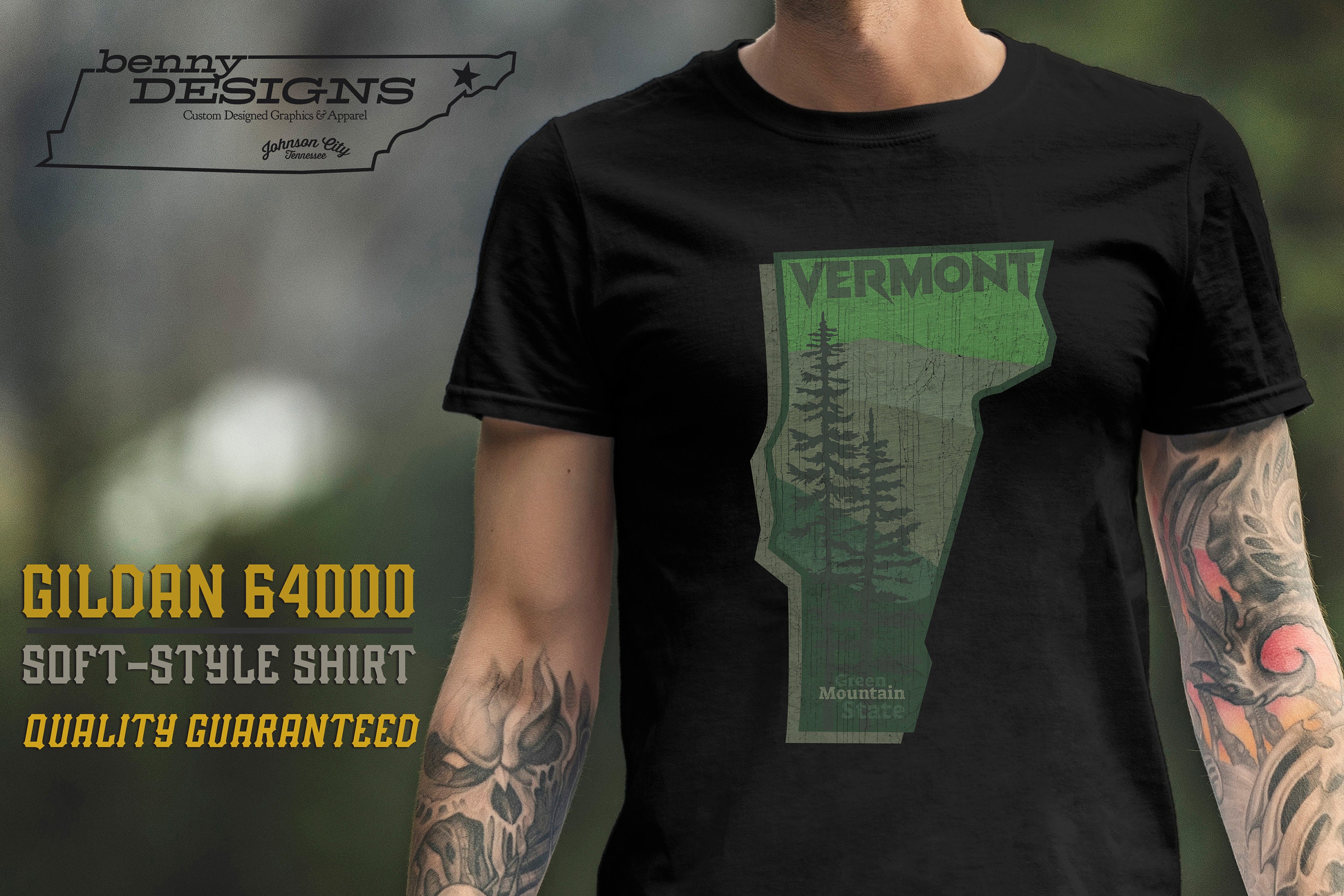 Men's Vermont Shirt, Green Mountain Shirt, Vermont Camping Trip Shirt ...