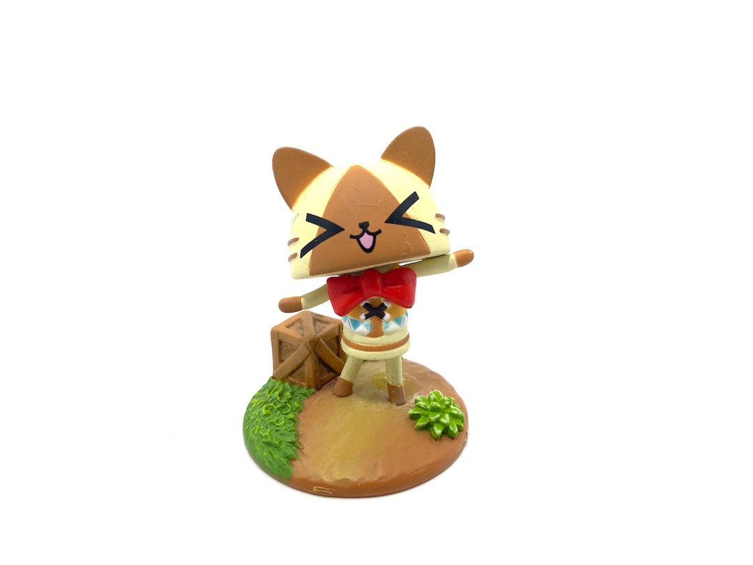Monster Hunter Diary Capcom Otomo Airou Felyne Poka Mini Collection Figure No.1 - Etsy