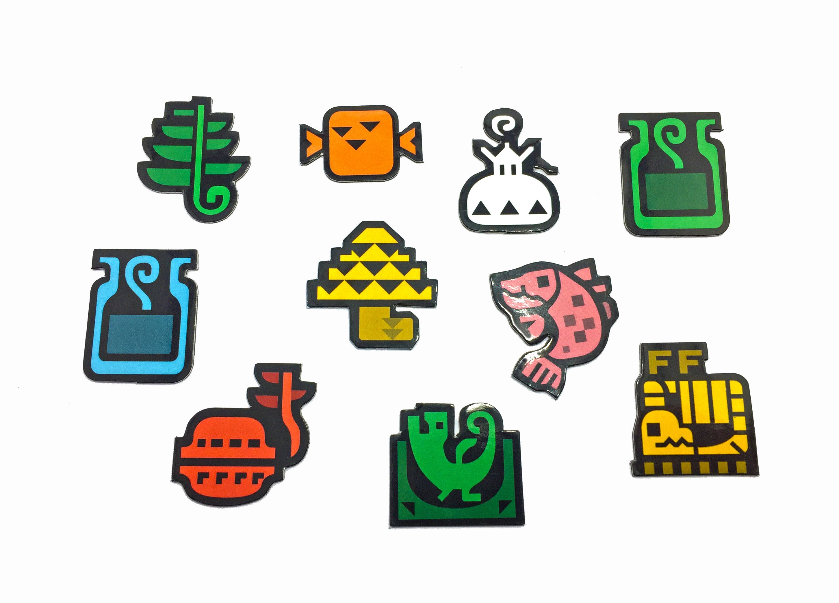 Monster Hunter Custom Made Items Icon Magnet Sticker Fridge - Etsy